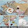 Amazon.com: Swono World Map Rectangle Tablecloth Vintage Global ...