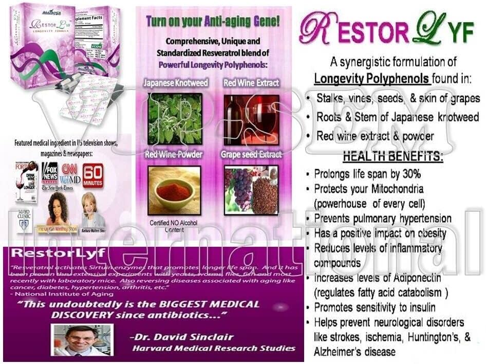 Amazon.com: AIM Global Restorlyf-Very Powerful Supplements-Cure -100 ...