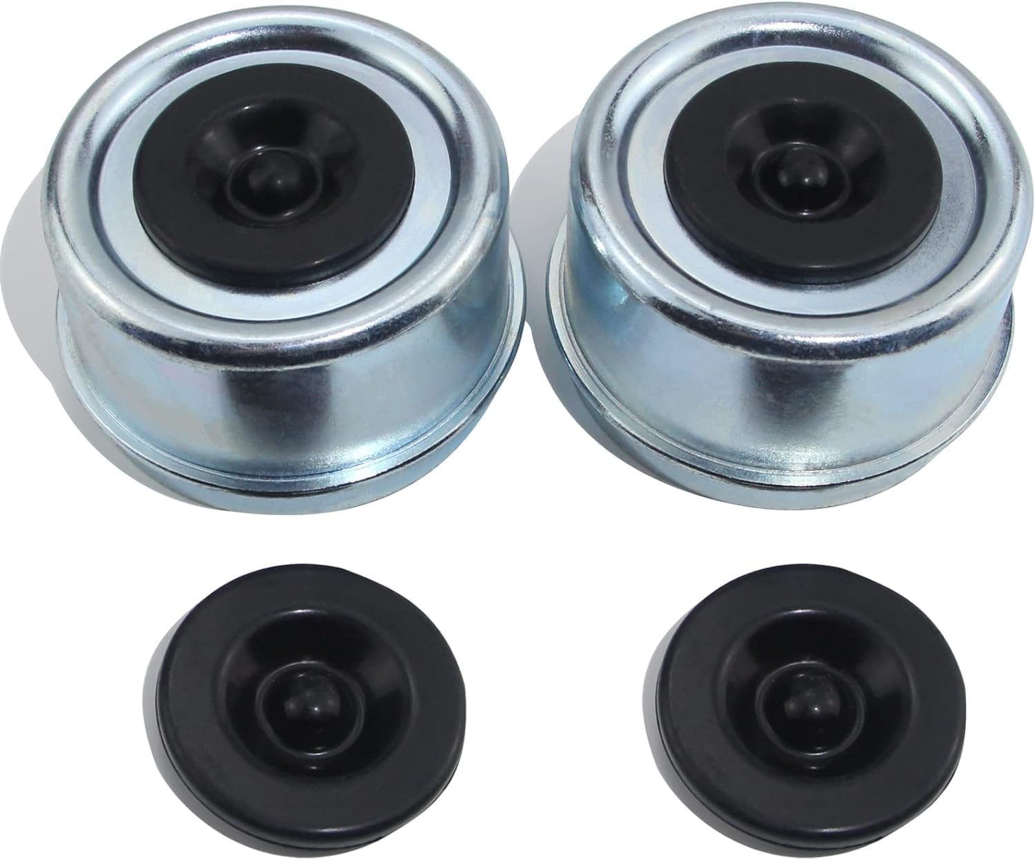 Amazon.com: 4pcs 1.98" Trailer Axle Dust Cap Cup Grease Cover Hub with ...