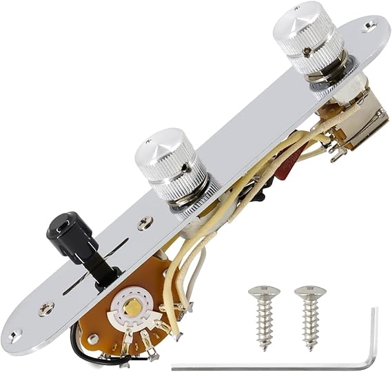 Amazon.com: Ogdni Fully Loaded Guitar Control Plate(250k pots/0.022uF ...