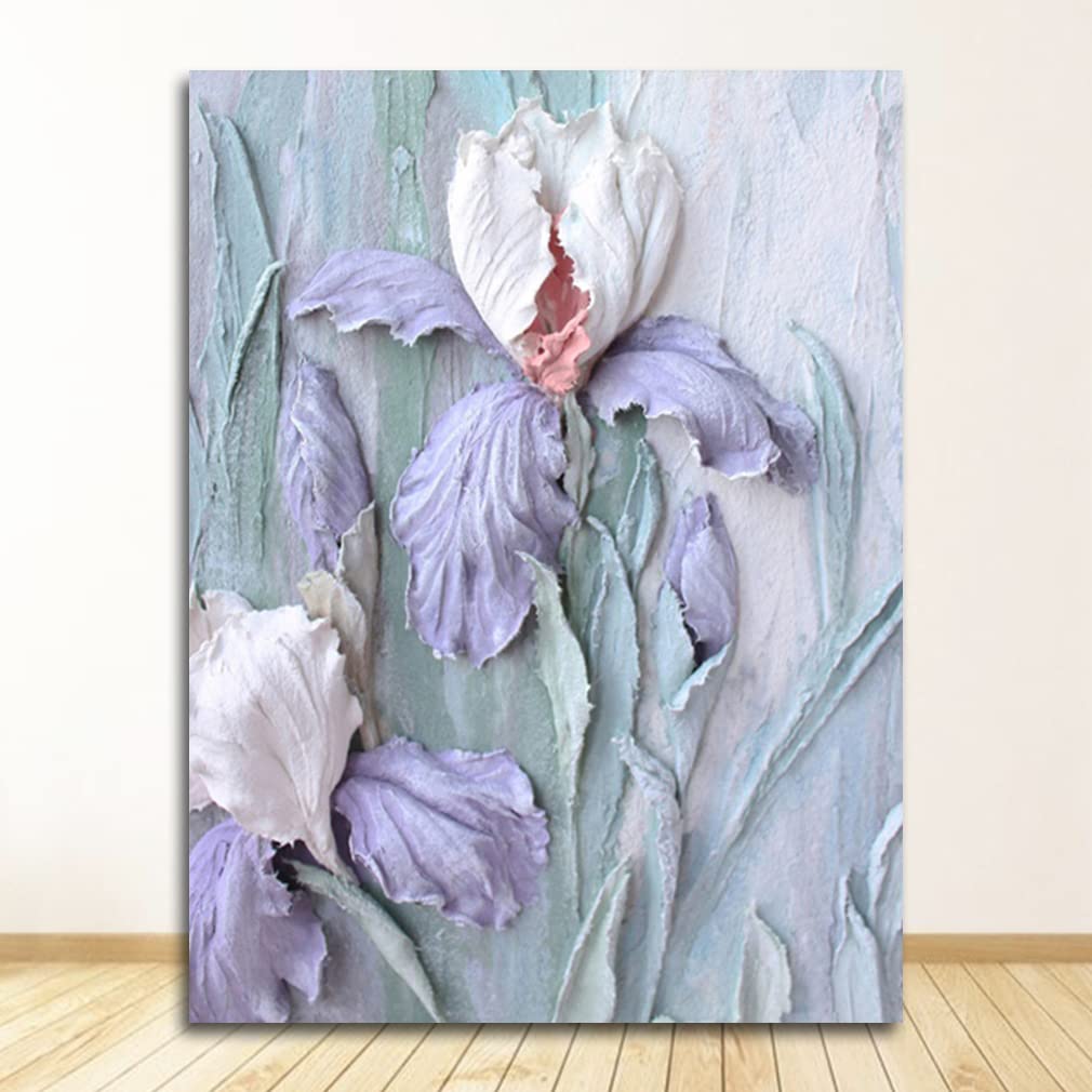 Clay Flowers On Canvas