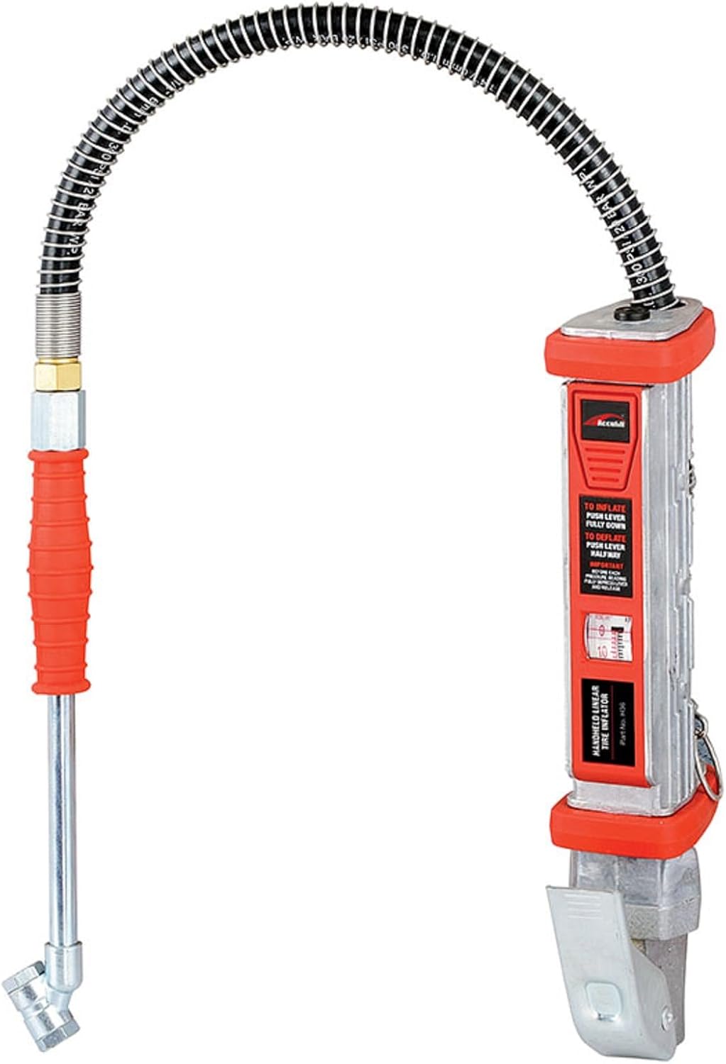 Accufill Professional Tyre Pressure Gauge Air Tyre Inflator with 0.5m ...