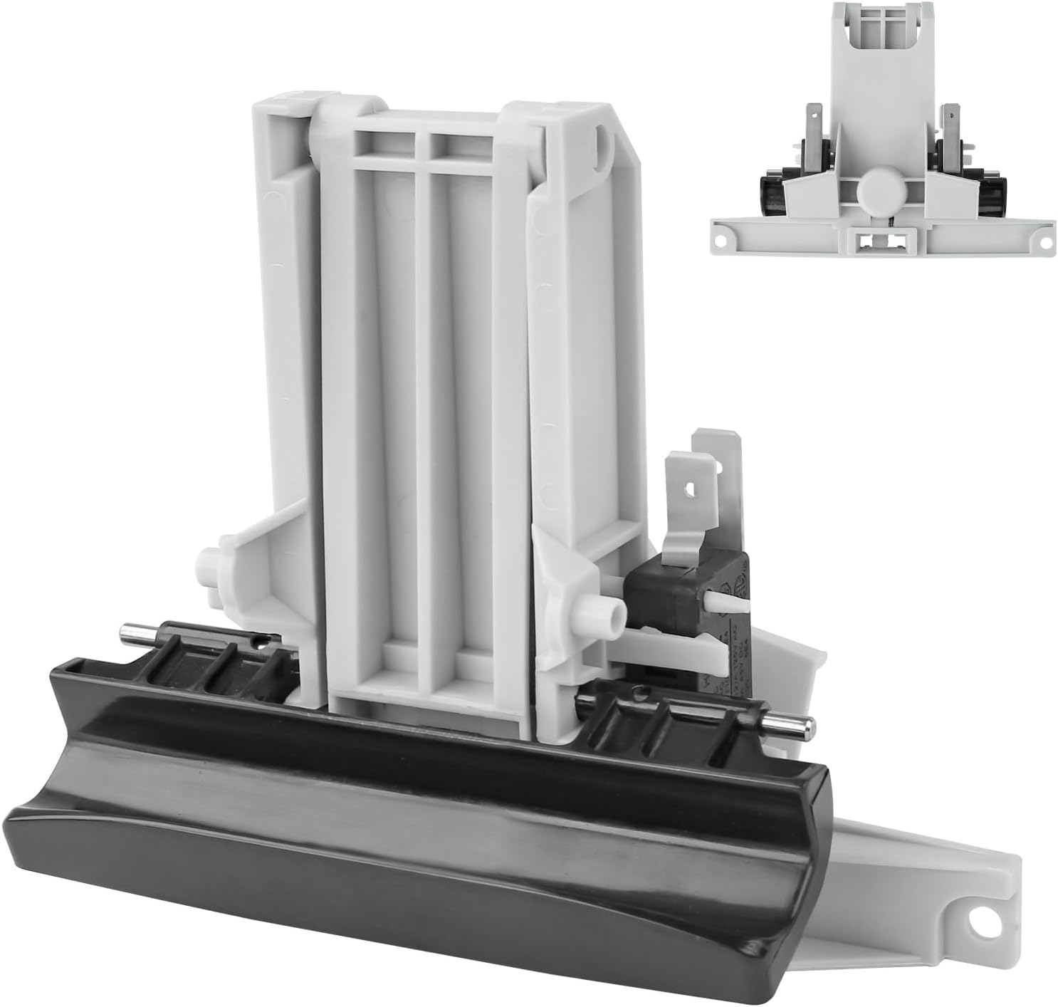 Amazon.com: W10130695 Dishwasher Door Latch Handle Black Replacement ...