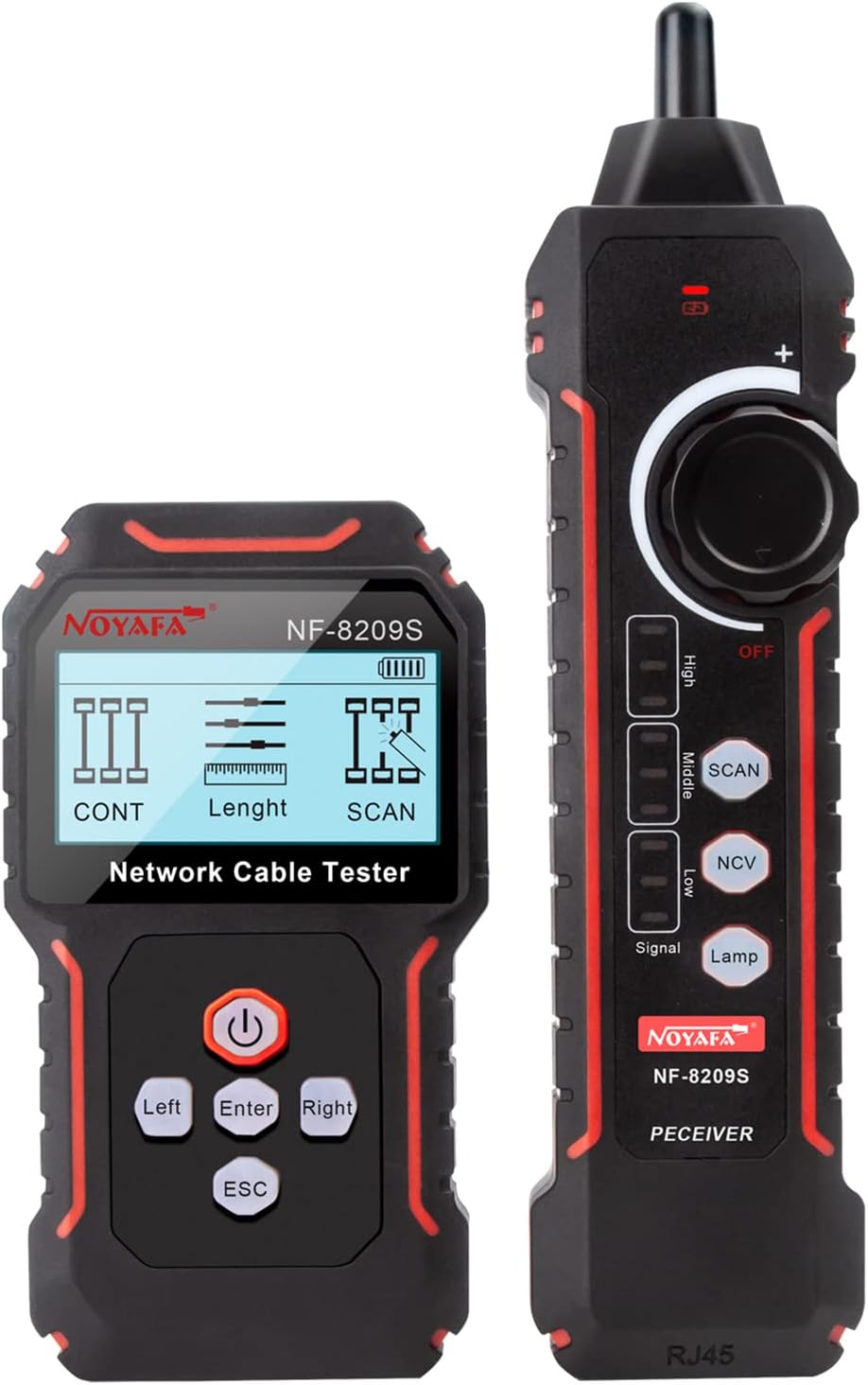 NF-8508 Network Cable Tester with Optical Power Meter VFL/CAT5/CAT6 ...