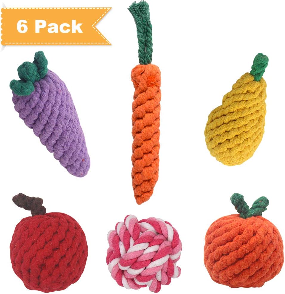 Pet Supplies : SCENEREAL Small Dog Rope Chew Toys - Puppy Cute Durable ...
