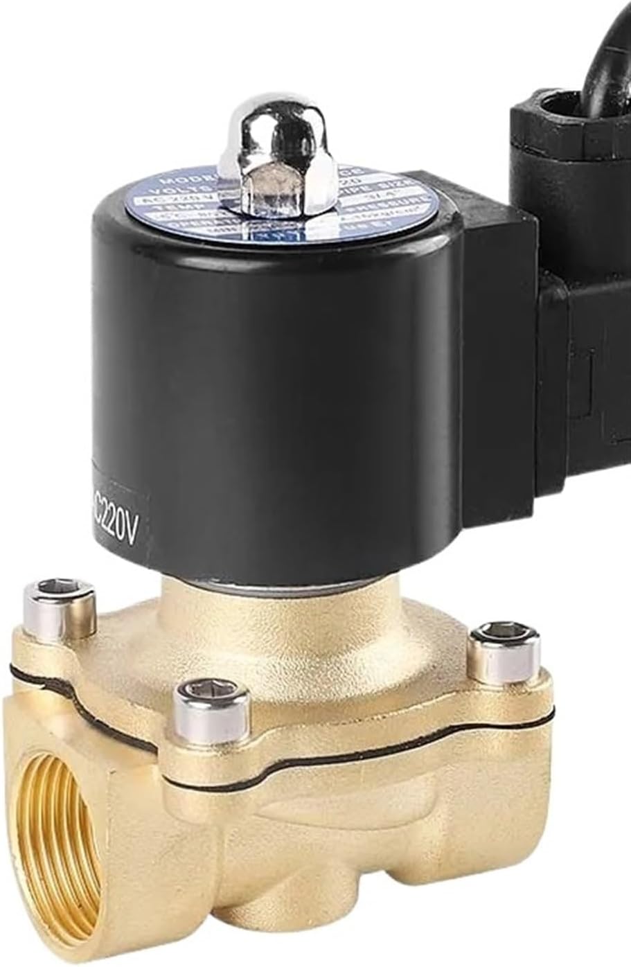 Amazon.com: 1/2" Brass Underwater Solenoid Valve DN15 Water Valve ...