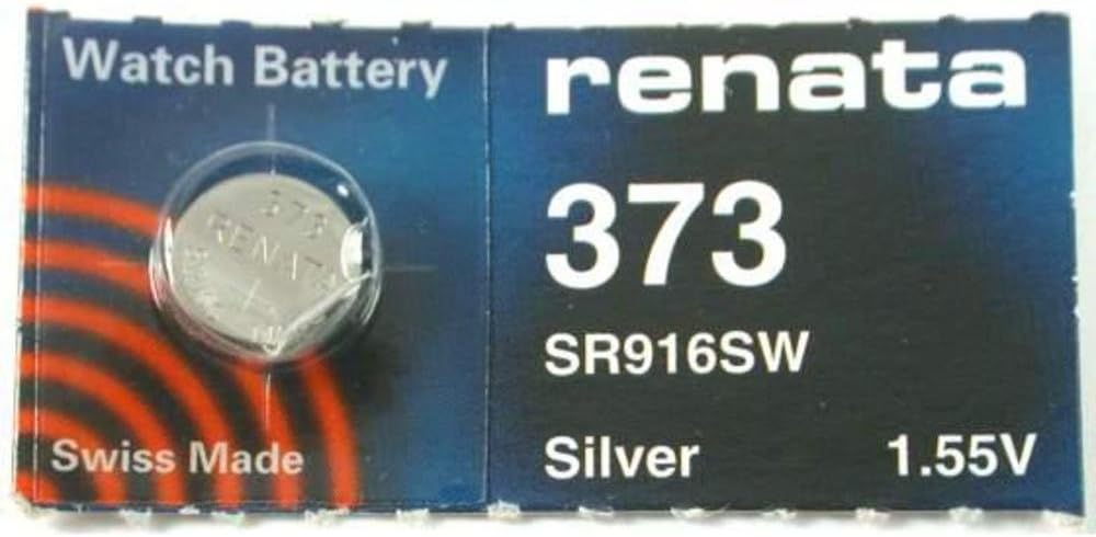 Amazon.com: Renata Silver Oxide Watch Battery For Renata 377 Button ...