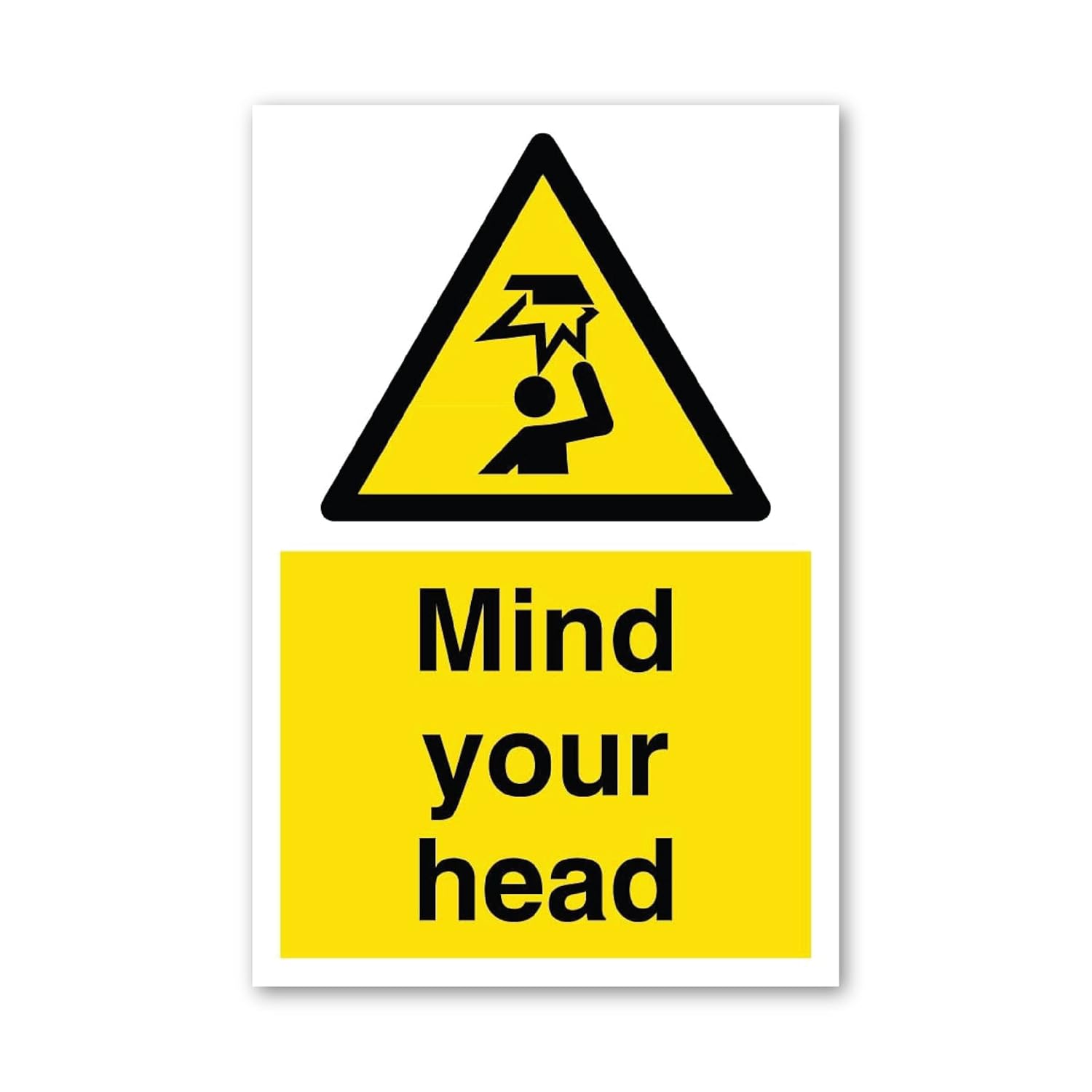 ISEE 360® Mind Your head Sign Sticker For Office Industrial Safety ...