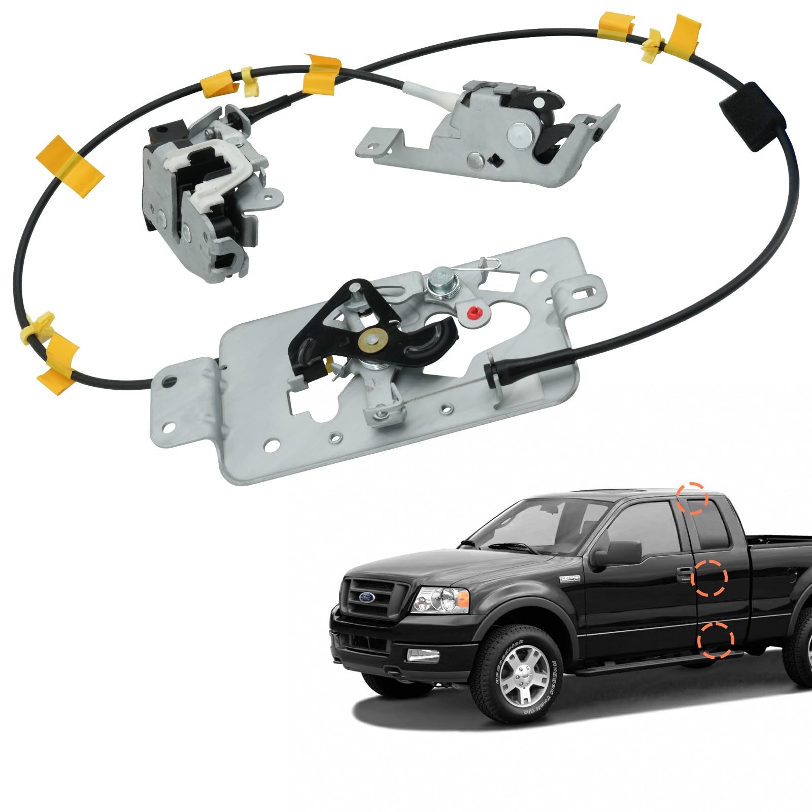 Snapklik.com : Blycorul Rear Door Latch Assembly, Left Driver Side Lock ...