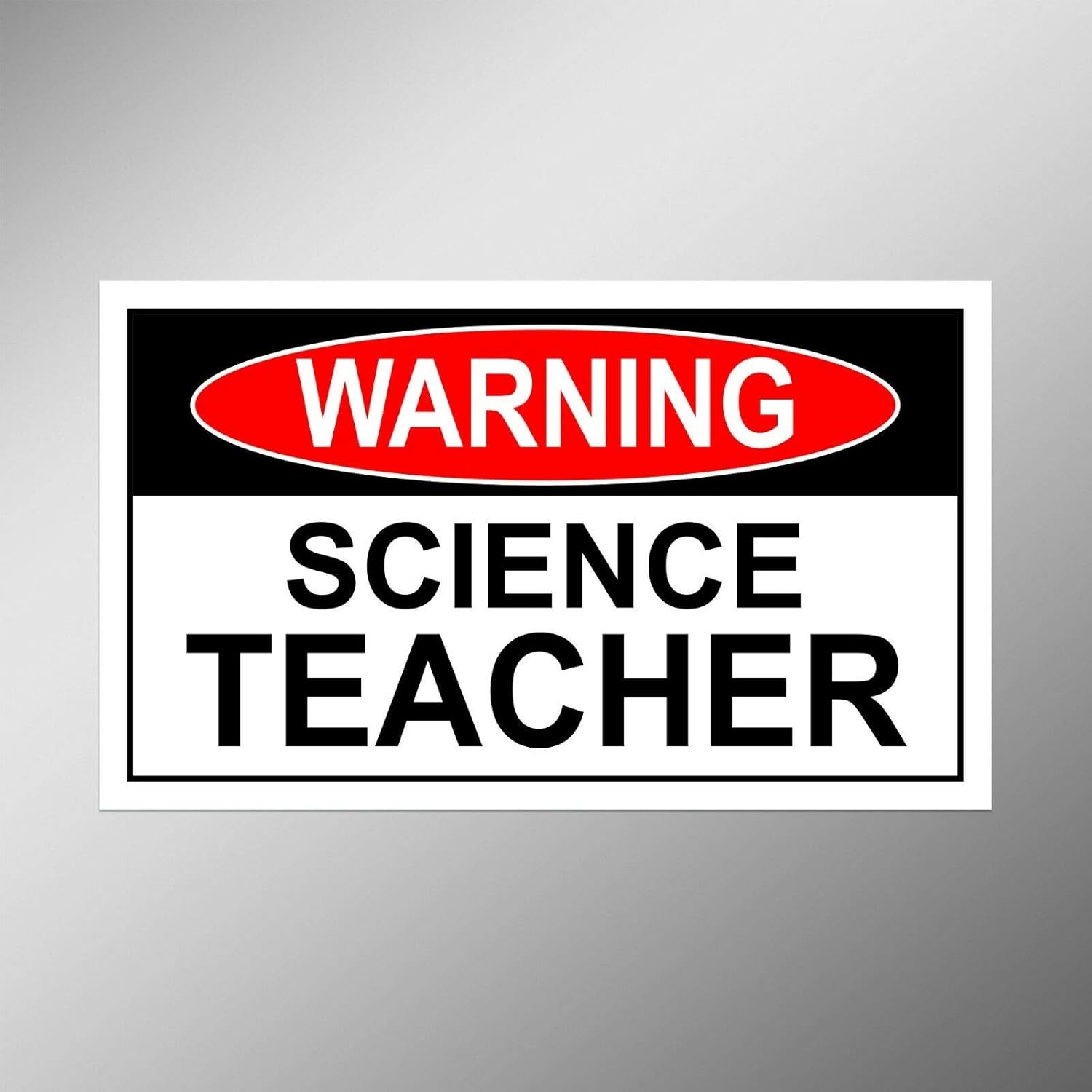 Amazon.com: JB Print Magnet Warning Science Teacher Vinyl Decal Sticker ...