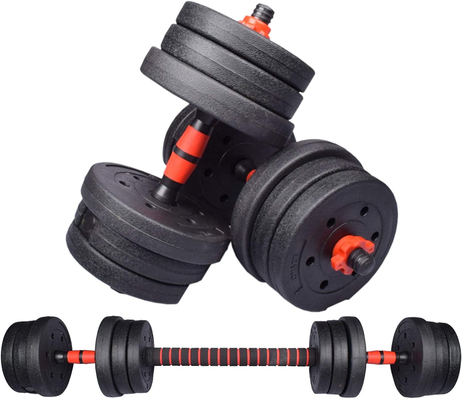Buy Dumbbells Barbell Set 18KG,With Connecting Rod, Dumbbells Barbell ...
