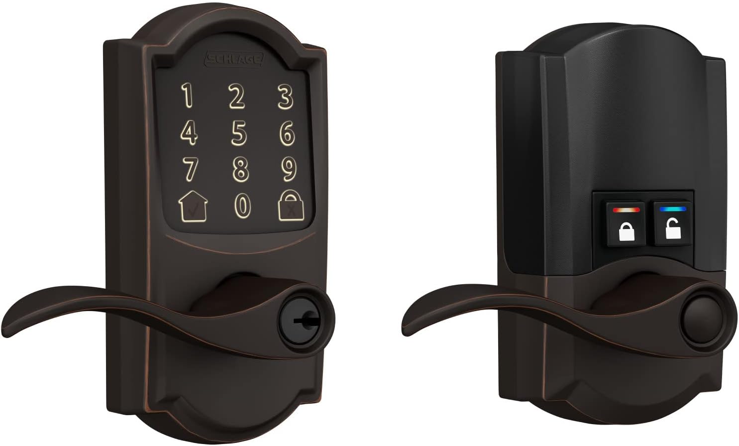 Schlage FE789WB CAM 716 Acc Encode WiFi Accent Lever Smart Lock ...