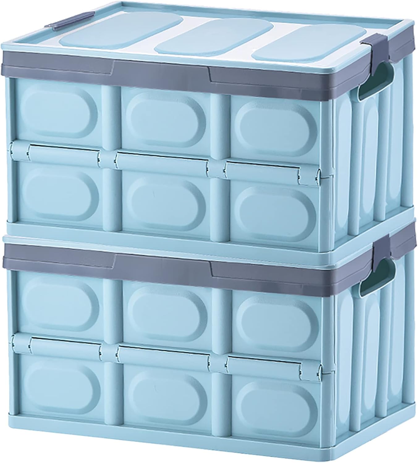 Amazon.com: Senhuok 2 Pack Collapsible Storage Box 30L Folding Storage ...