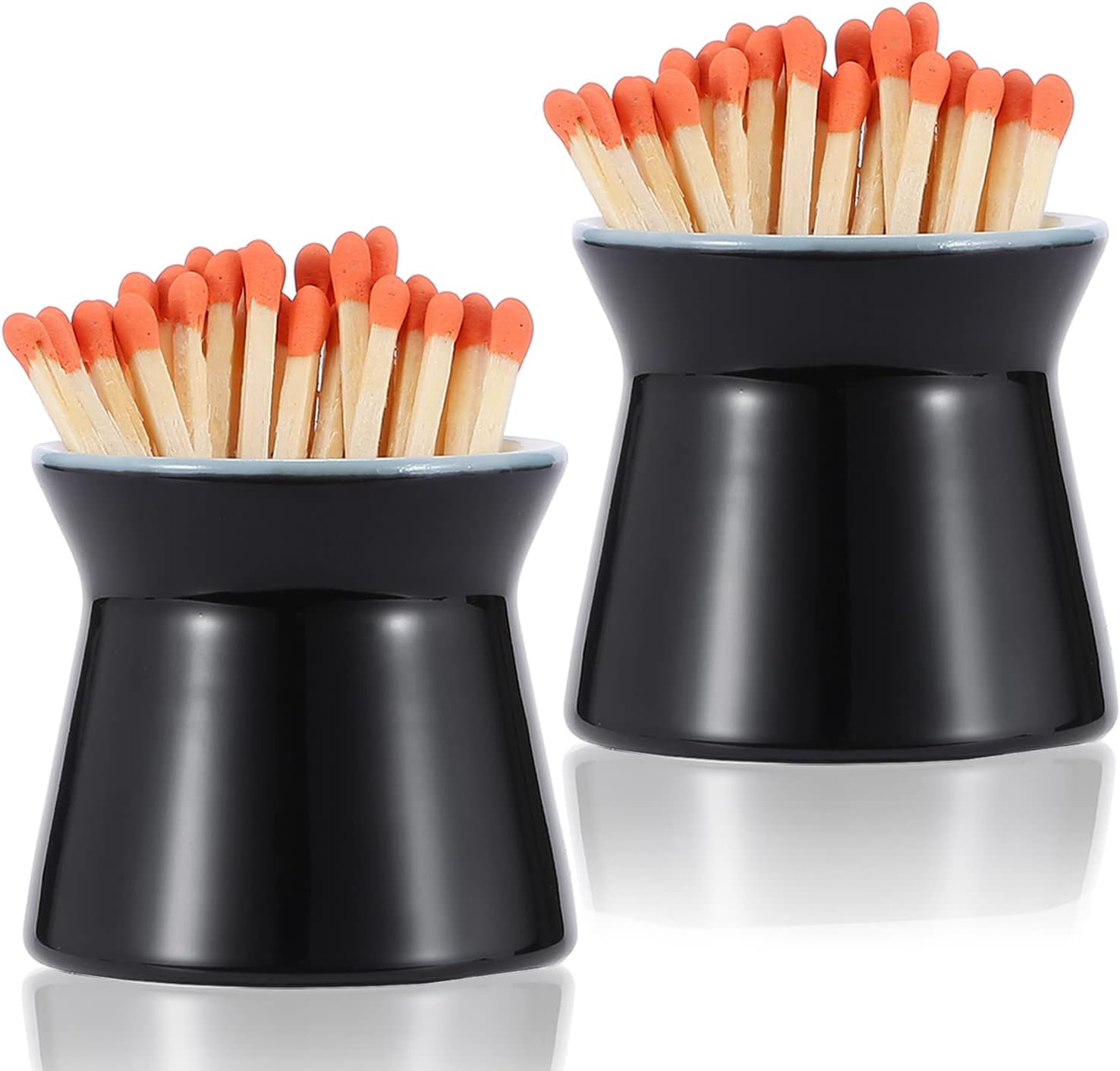 Amazon.com: Haillai 2 Pack Match Holder with 6 Pcs Strikers, Handmade ...