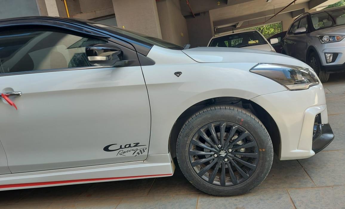 signEver Maruti Suzuki Ciaz Racing Logo Car Stickers Exterior for Sides ...