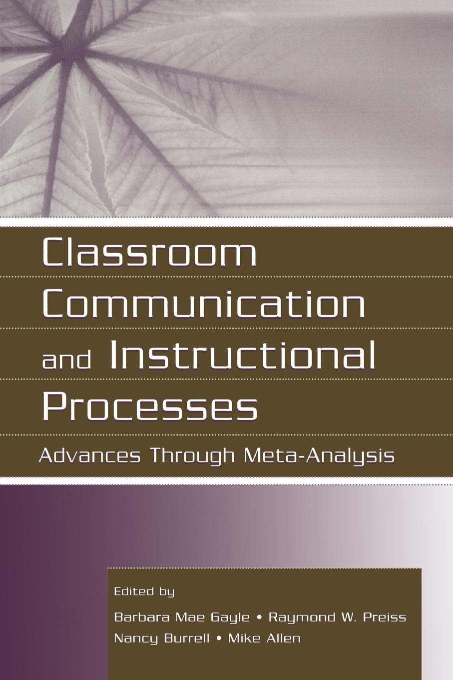 Classroom Communication and Instructional Processes (Routledge ...