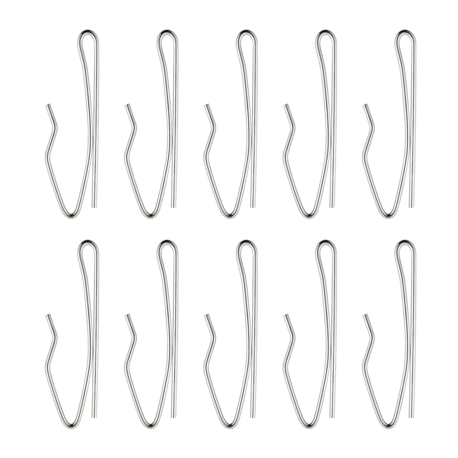 Amazon.com: Curtain Hooks Metal Curtain Header Tape Drapery Hooks for ...