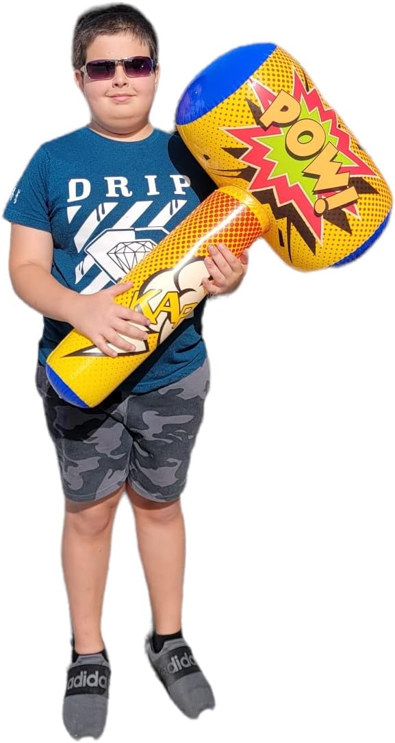 Amazon.com: AMERICAN WIT Huge Super Hero Inflatable Bopper (30" x 17 ...