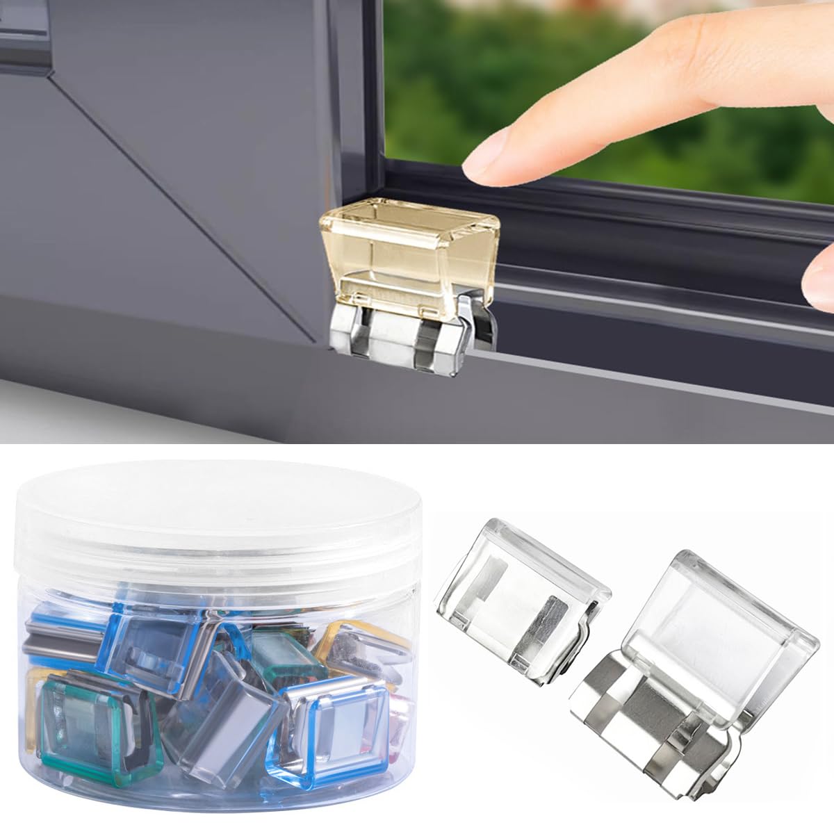 HASTHIP® 20Pcs Sliding Window Stoppers Sliding Rail Restrictor Indoor ...