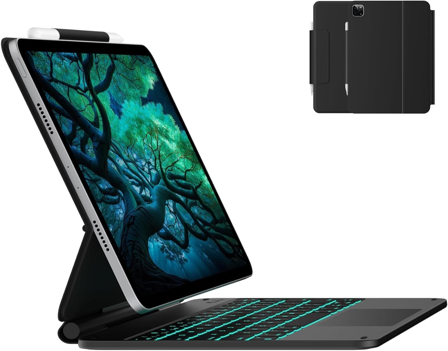 typecase Edge Magic Style Keyboard for iPad Air 11 (M2)-2024, Air 5th ...