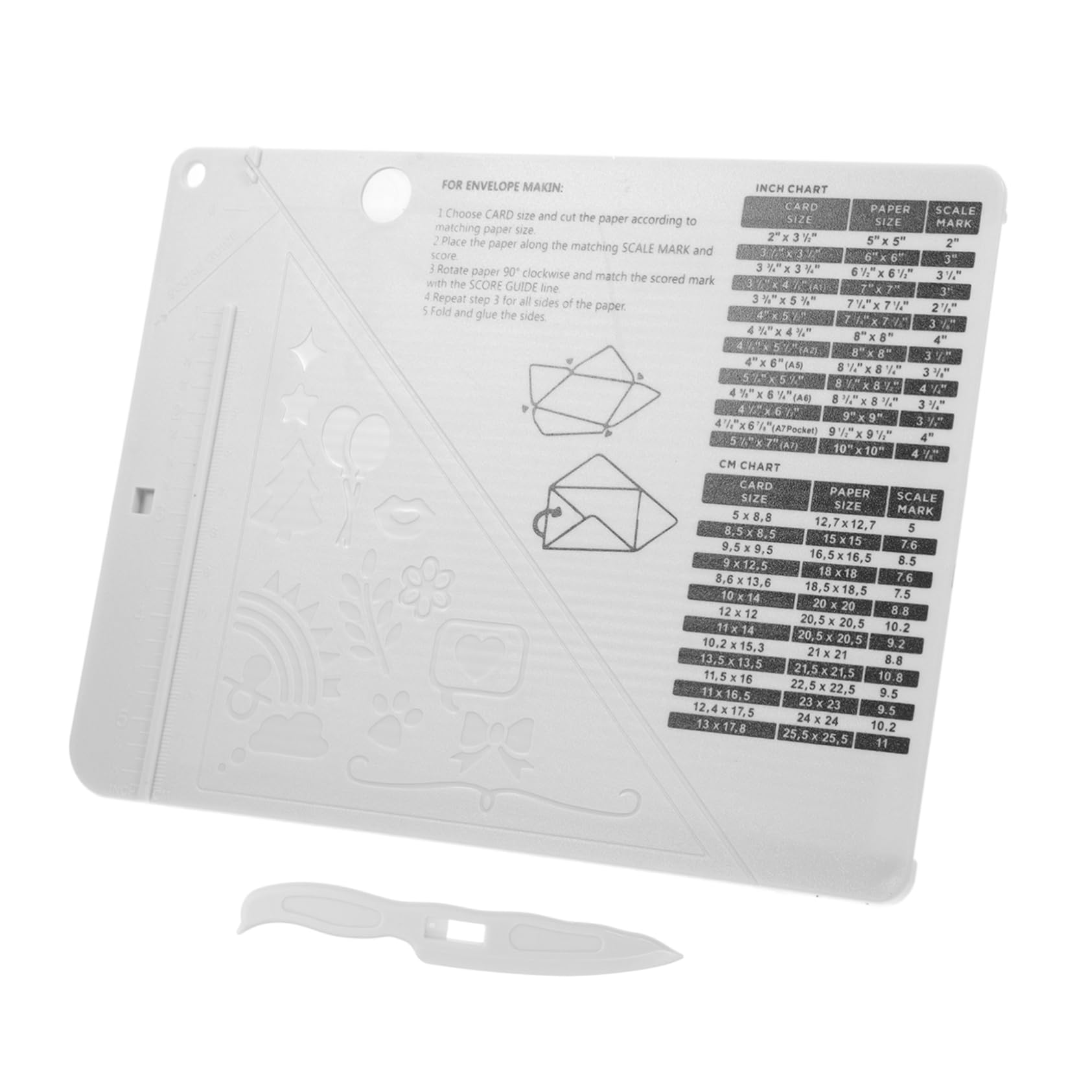 Caxusd 1 Set Split Envelope Maker Paper Folding Board Score ...