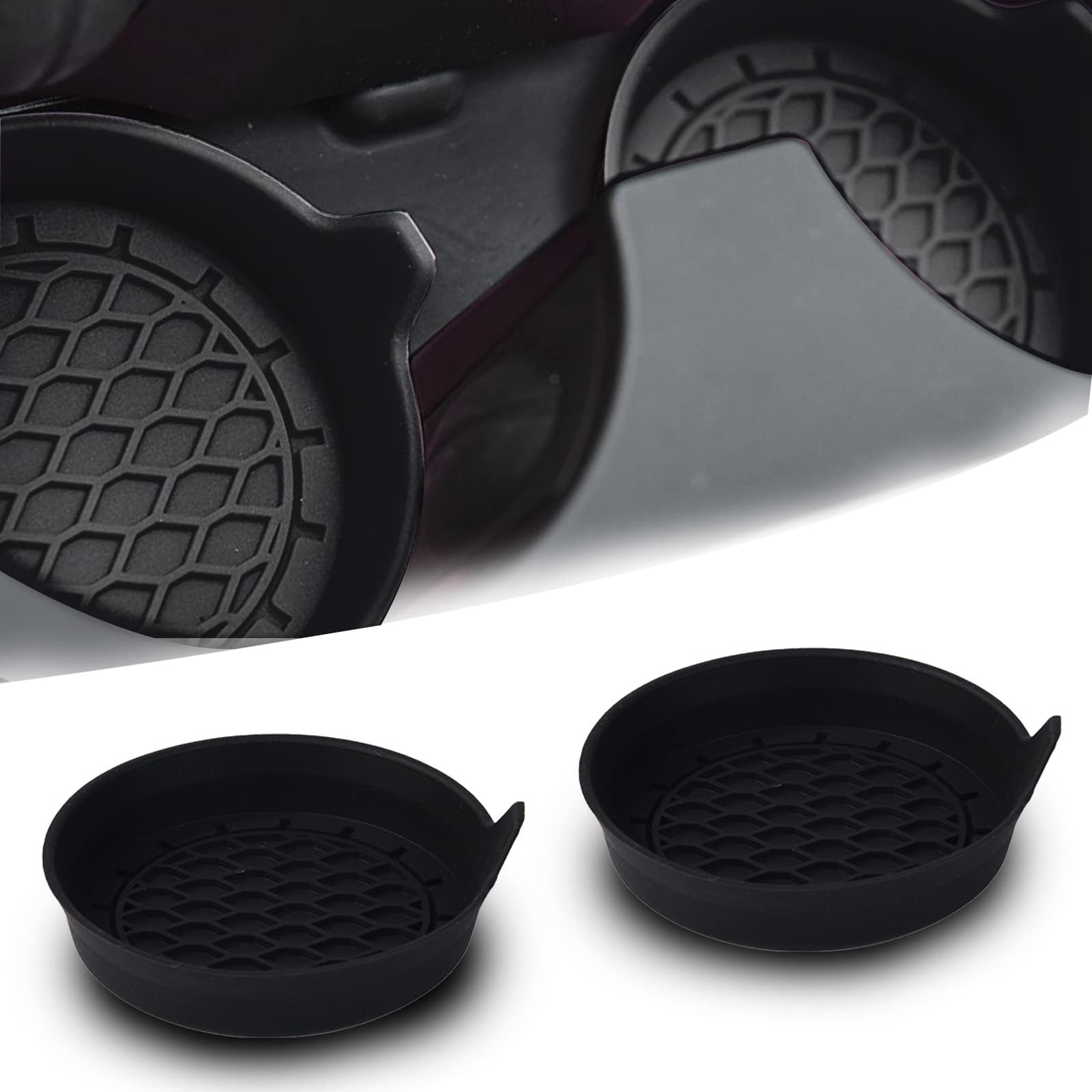 Amazon.com: AOOOOP Car Cup Holder Coasters - Universal Vehicle Cup ...