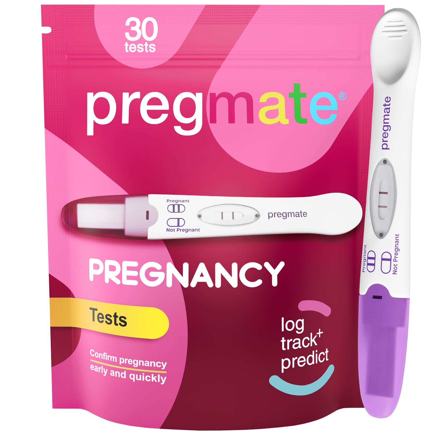 Amazon.com: Pregmate Pregnancy Midstream Test (30 Count) : Health ...
