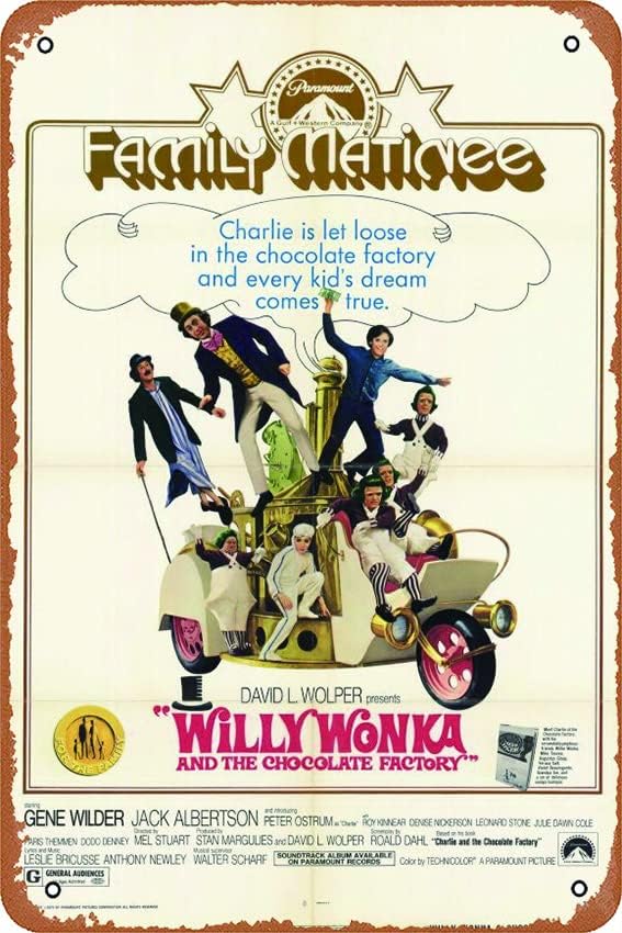 Amazon.com : Willy Wonka and the Chocolate Factory Movie (1971) Poster ...