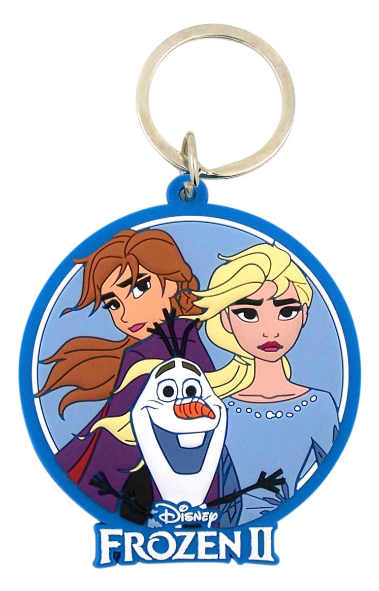 Amazon.com: Disney Frozen 2 Keychain with Anna, Elsa, and Olaf Design ...
