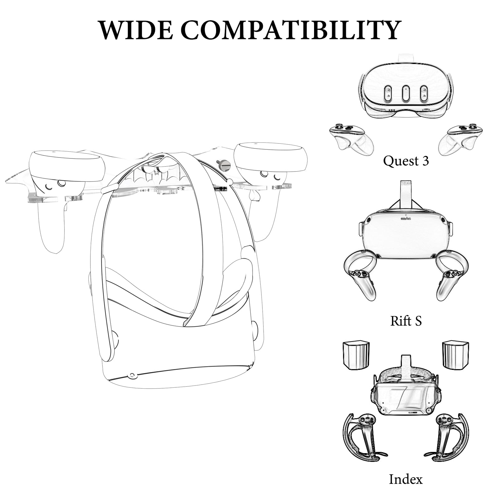 Snapklik.com : Geekria VR Wall Mount Stand Compatible