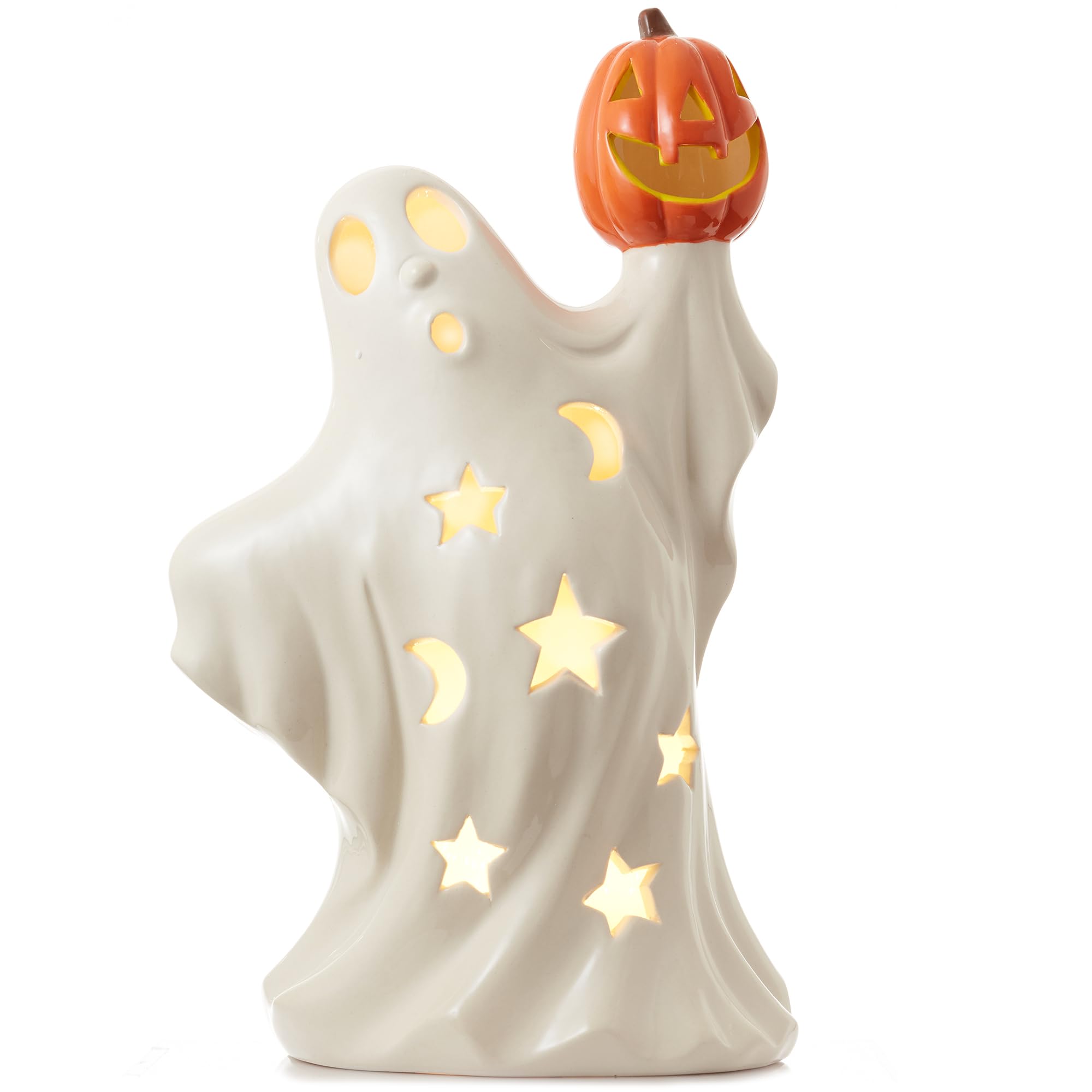Amazon.com: Casafield Ceramic Halloween Spooky Ghost, Hand Painted Pre ...