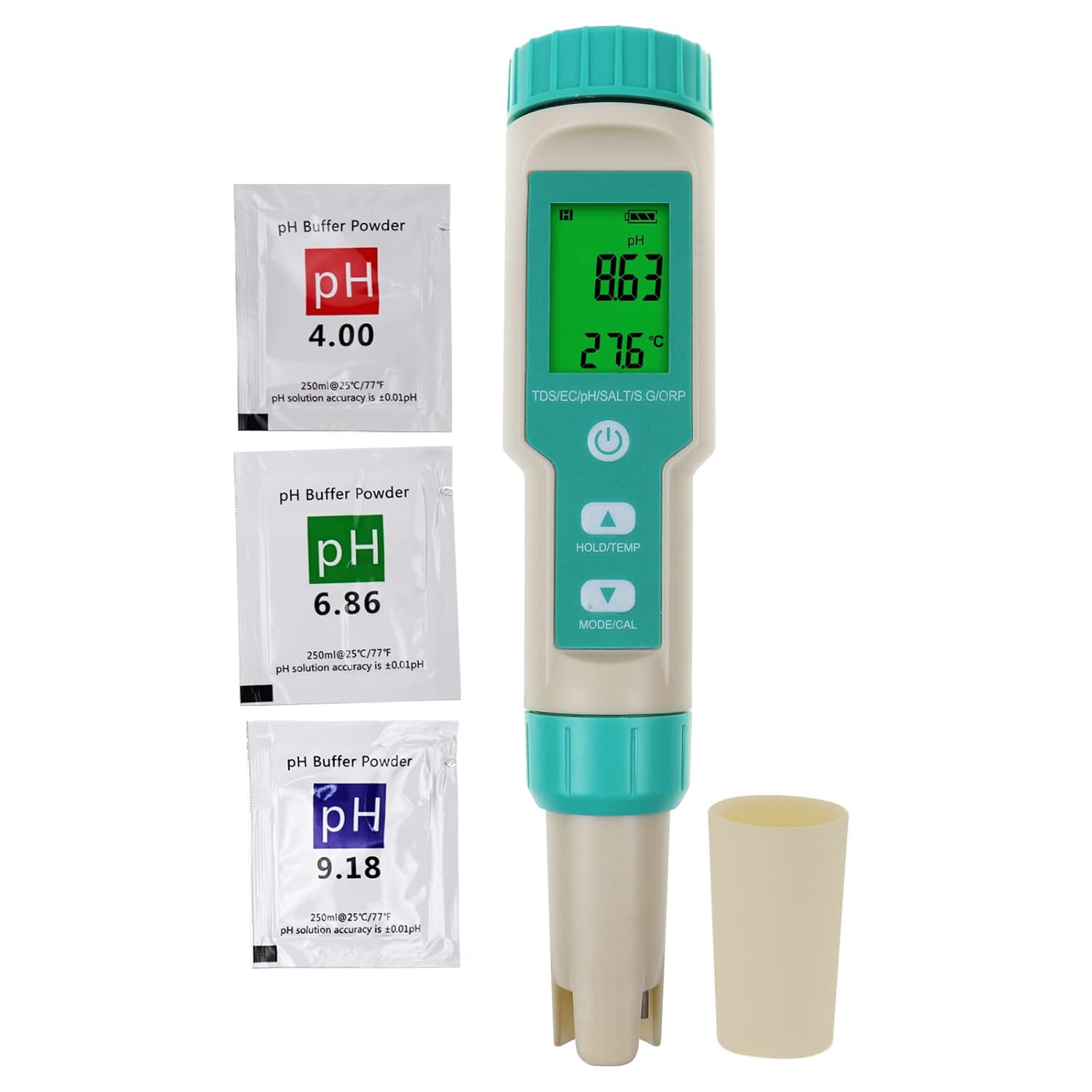 7 in 1 Water Quality Tester Pen-Type TDS ORP Meter PH Tester for ...