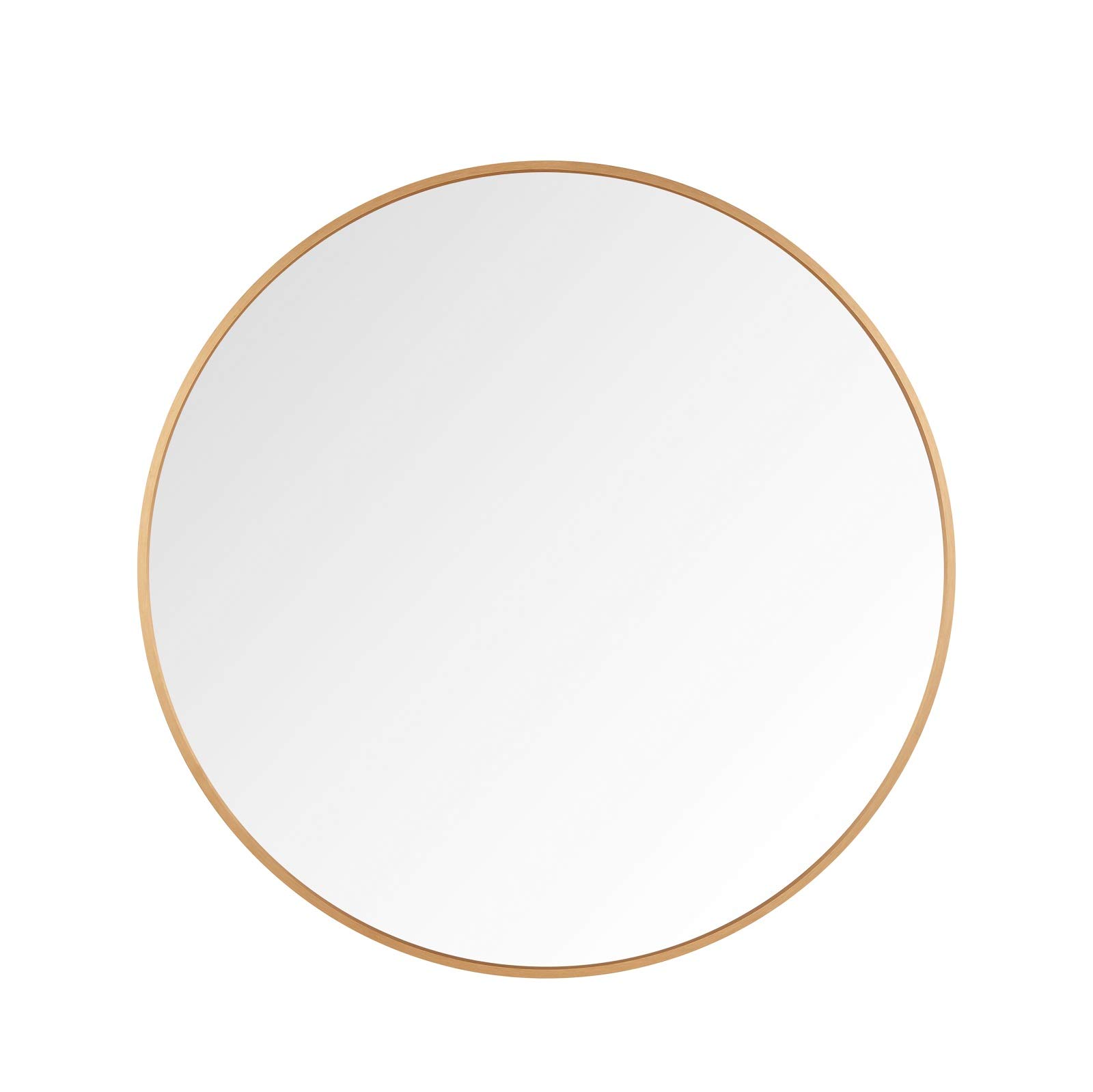 Villacola Round Wall Mirror Gold, 36 Inch Circle Mirror Decorative ...