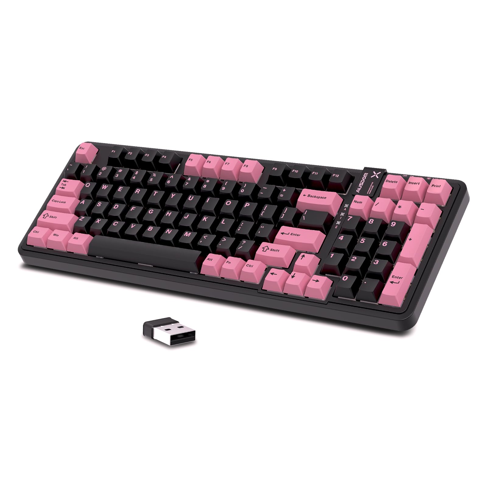Buy AUSDOM98Pro Wireless Mechanical Keyboard, Triple Mode Hot-swappable ...