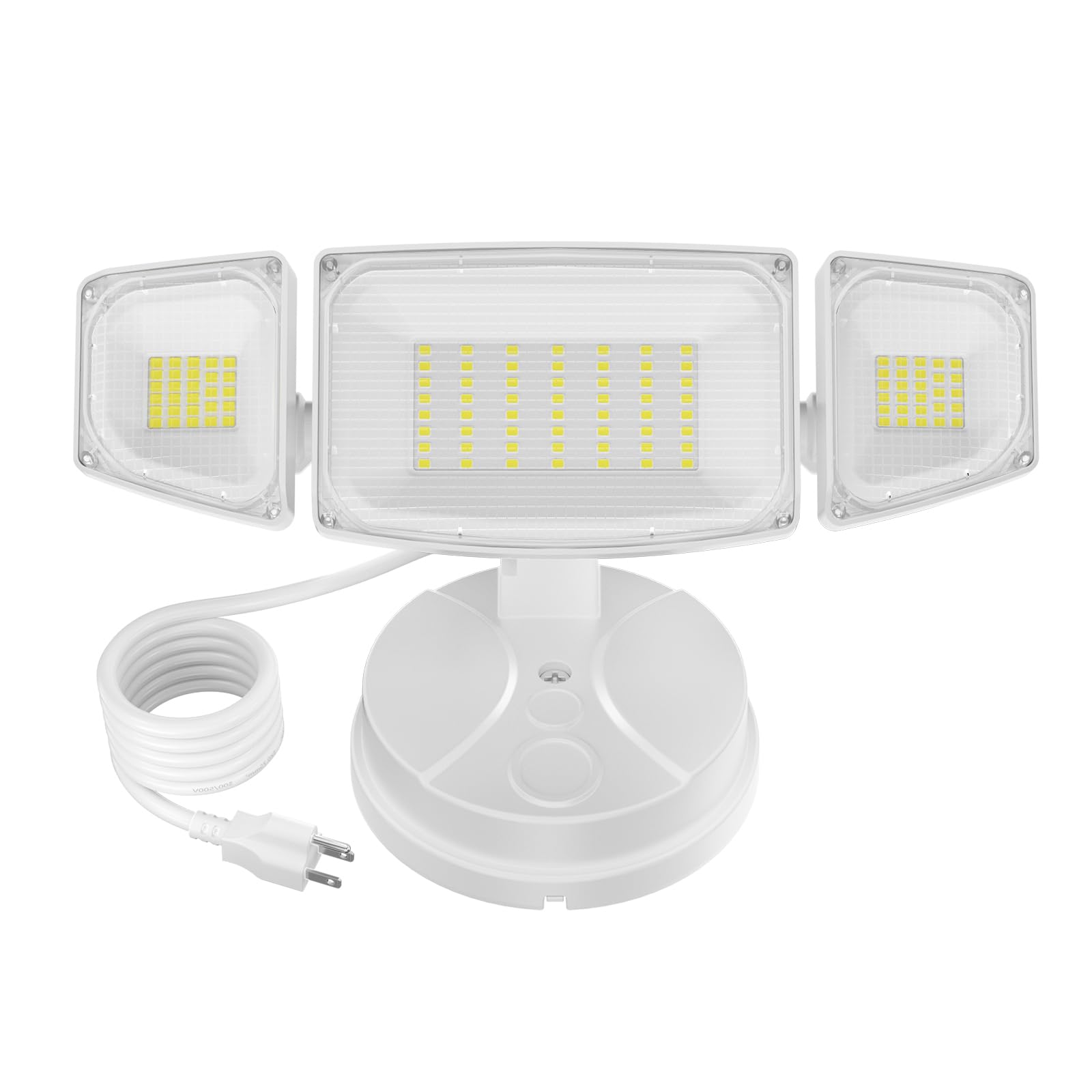 iMaihom 60W Flood Lights Outdoor, 6000LM Plug-in LED Flood Light with 3 ...