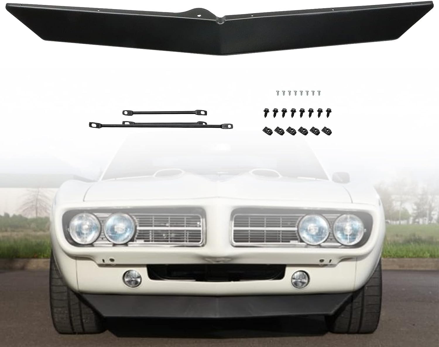 Amazon.com: New Camaro Front Spoiler Kit with Brackets + Hardware ...