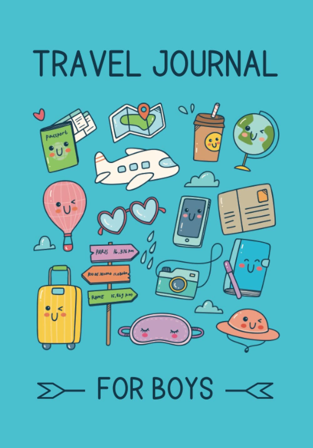 Kids Travel Journal for Boys: My Travel Journal for Kids with Prompts ...