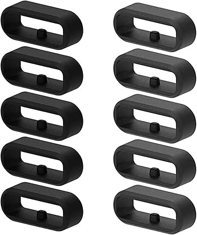 adspow 10Pcs 20mm Watch Strap Holder Loop,Rubber Watch Band Loop,Watch ...