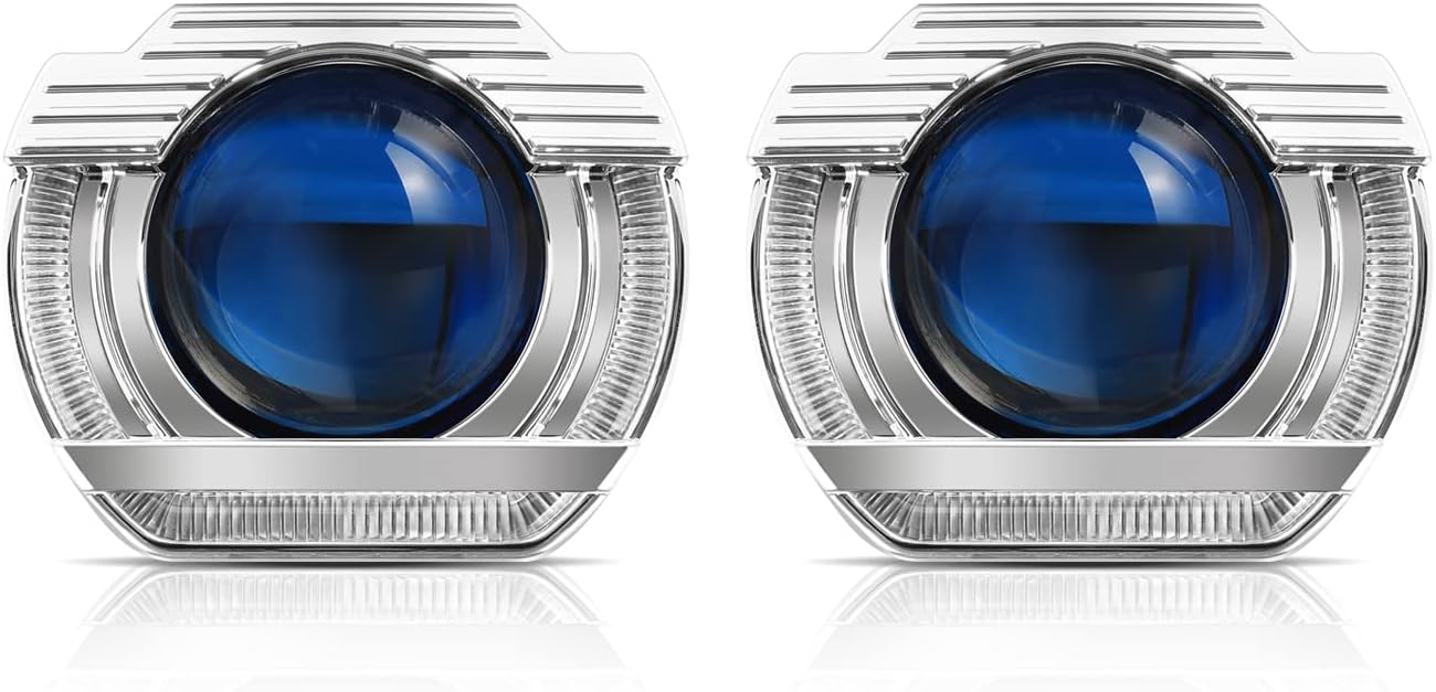 Amazon.com: Gzminjie LED Angel Eyes Projector shrouds for HID/LED ...