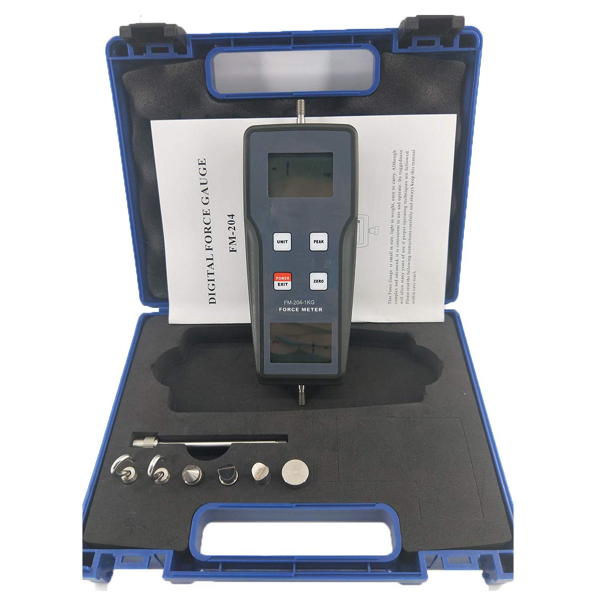 Buy CNYST Force Gauge Tester Push Pull Meter Max Force Range 1kgf/1000 ...