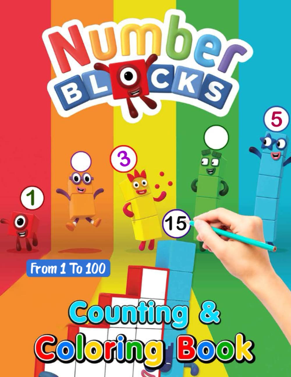 Buy My First Number 1 to 100 Blocks Counting & Coloring Book: Count ...