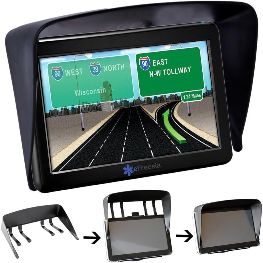 Amazon.com: YueYueZou Universal 7" GPS Navigation Anti Glare Cover Sun ...