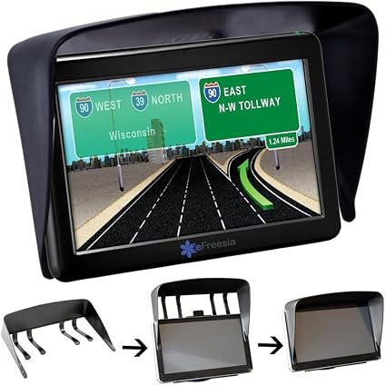 Amazon.com: YueYueZou Universal 7" GPS Navigation Anti Glare Cover Sun ...