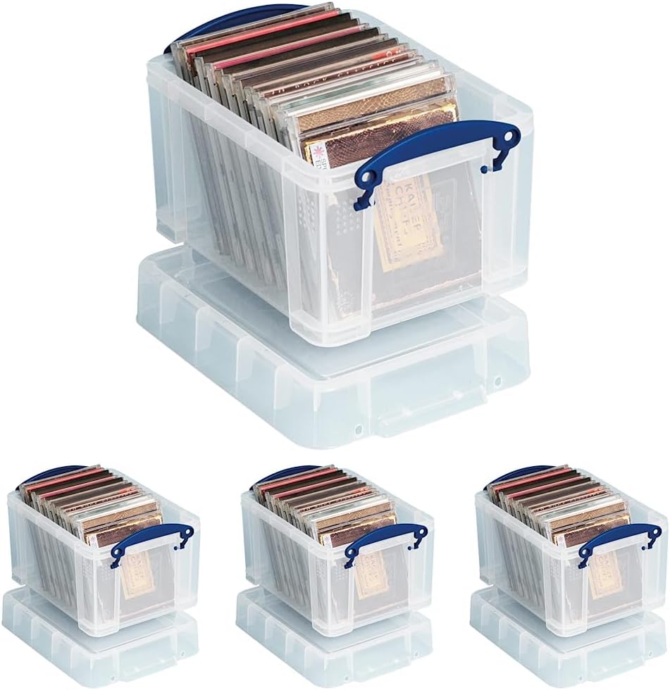Really Useful Plastic Storage Box 3 Litre Clear (Pack of 4) : Amazon.co ...
