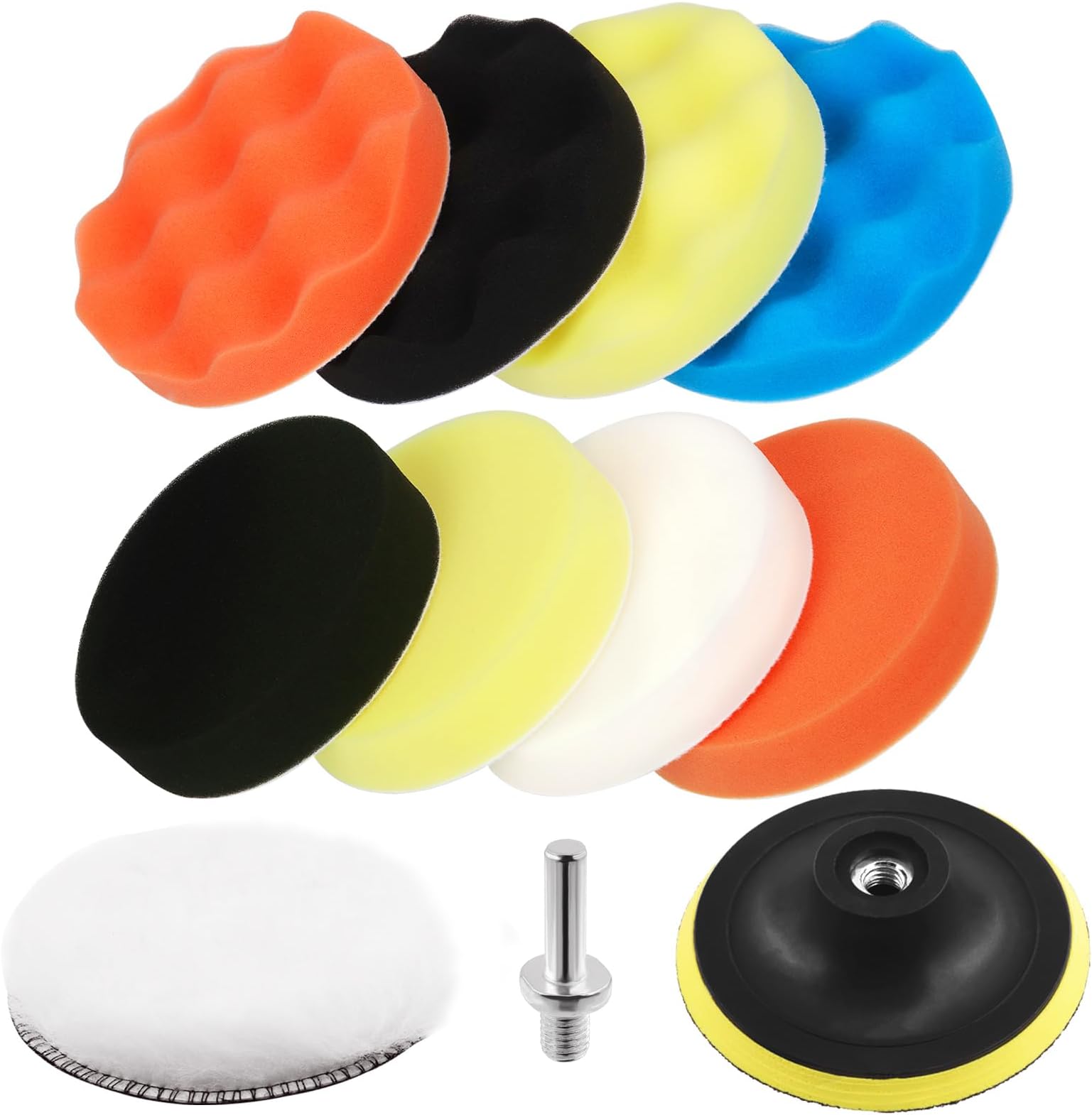 Lasdoloda Buffing and Polishing Pads for Car Polisher - 125mm 5 Inch ...