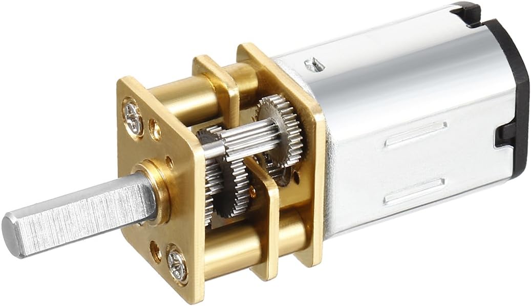 uxcell DC 6V 300RPM Micro Gear Box Speed Reduction Motor 0.18A Electric ...