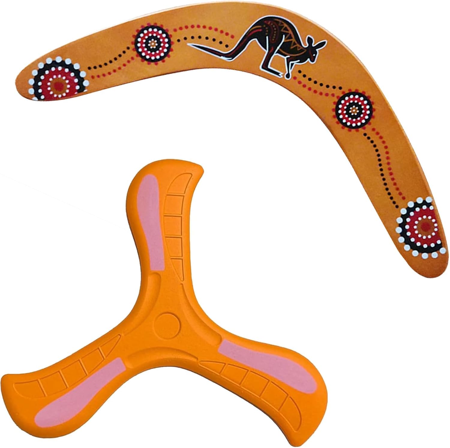 KSVFTB 2 PCS Boomerang, Boomerang for Kids, Easy-To-Throw V-Shaped ...