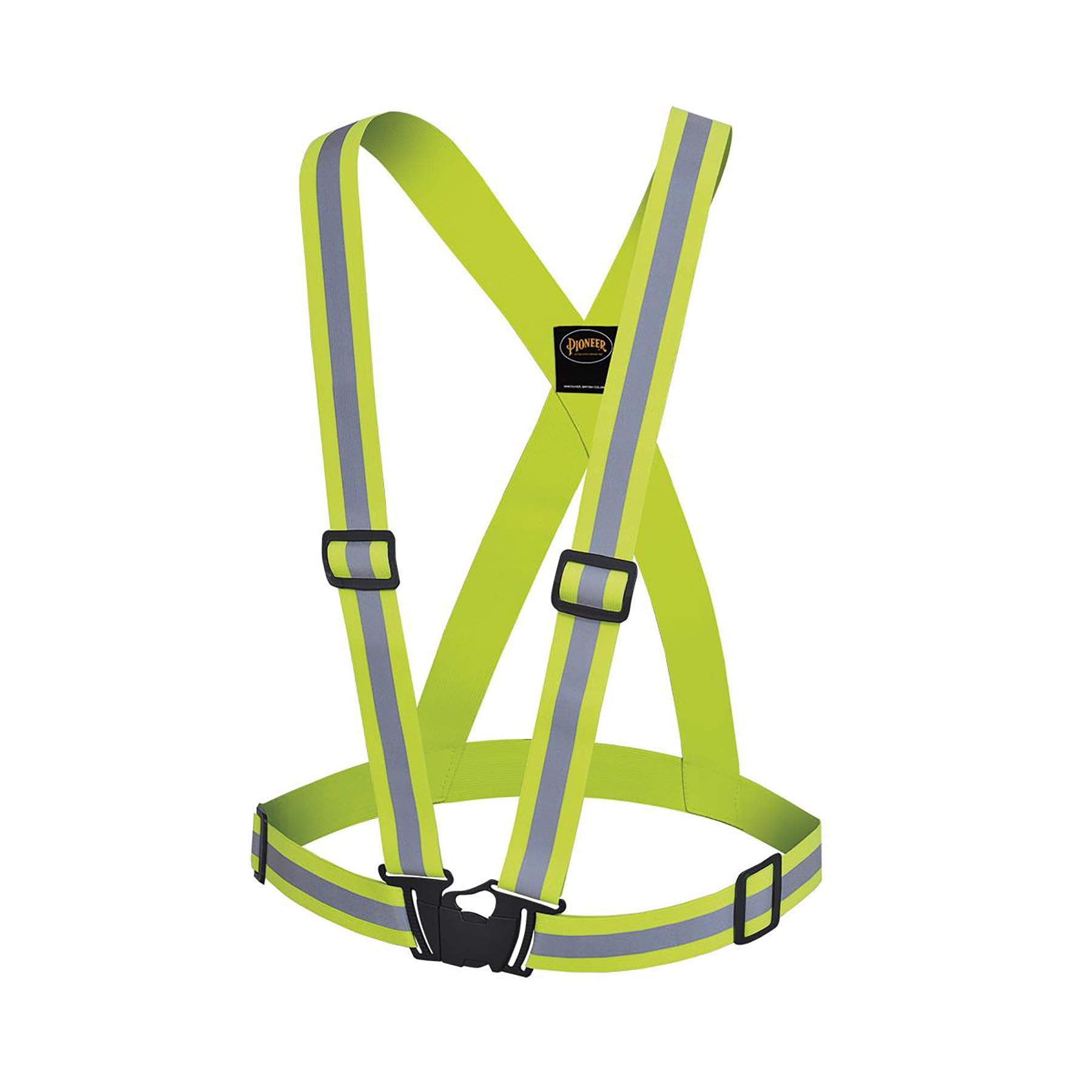 Pioneer Hi Vis Adjustable Safety Sash - Hi-Vis Yellow/Green with ...