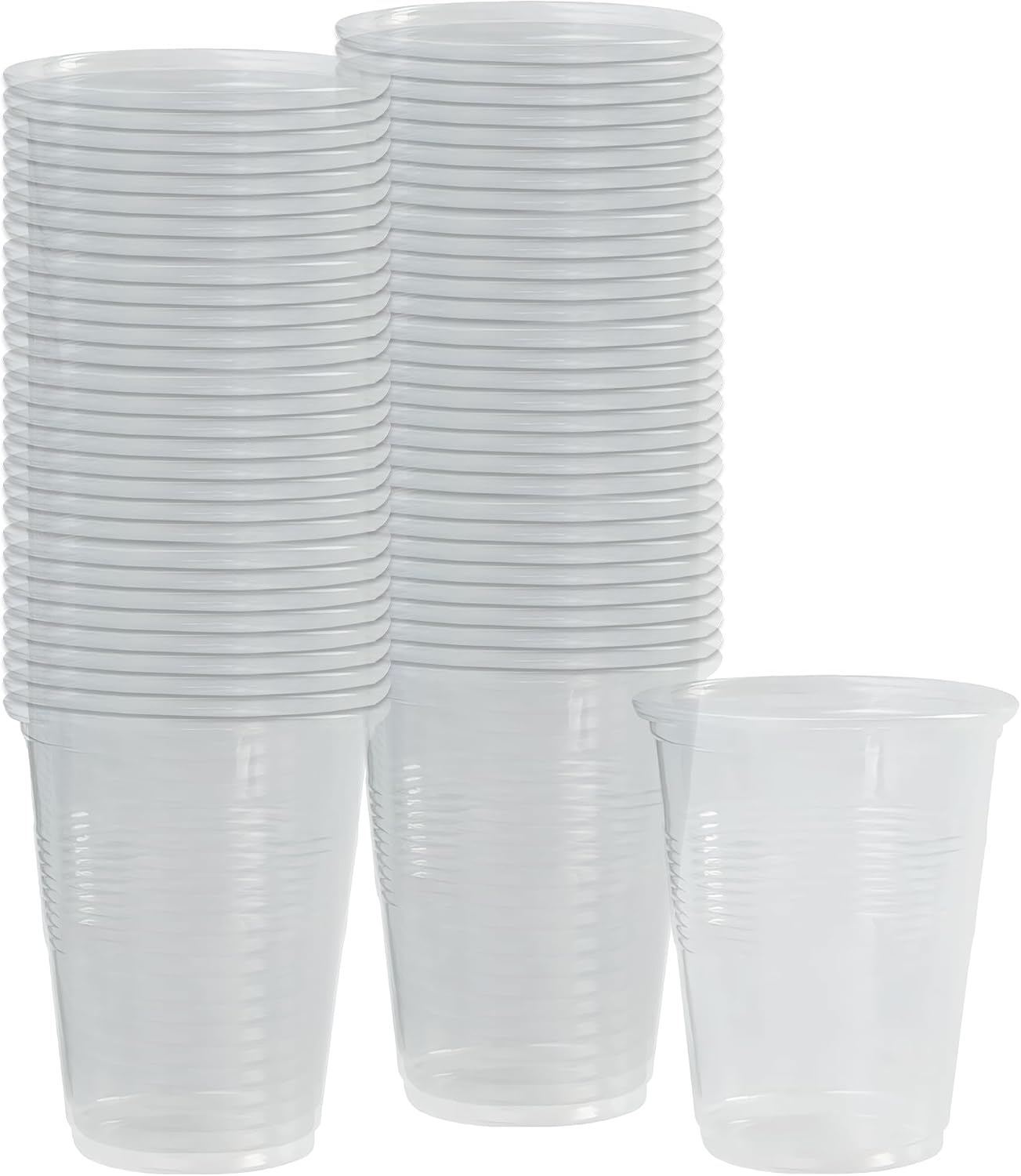 Amazon.com: Premium Clear Transparent Plastic Cups - 3 oz (60 Pack ...