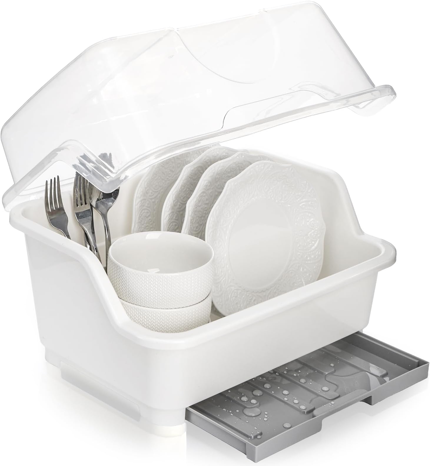 Amazon.com - Lyellfe Dish Drying Rack, Plastic Nursing Bottle Holder ...